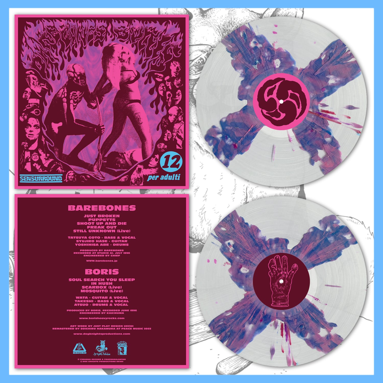 DK169: Barebones / Boris - Split 12" LP - Still Unknown /39